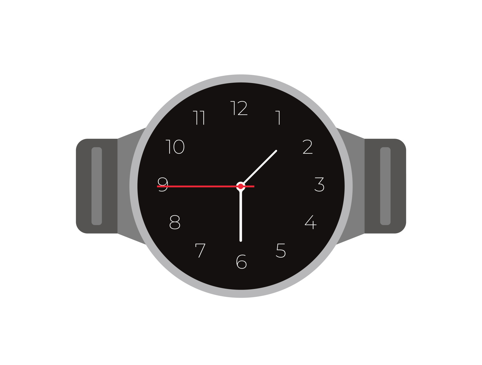 Smartwatch front view by Bluepentool 2 on Dribbble