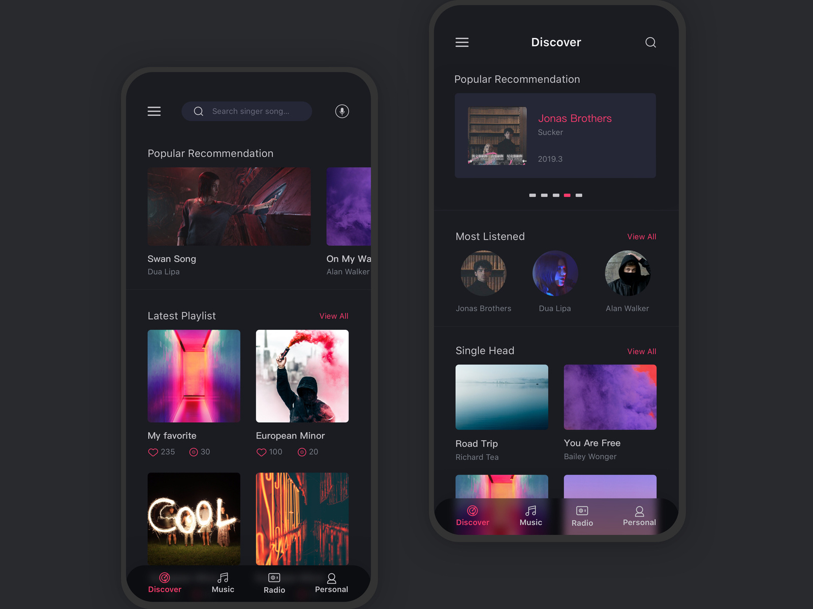 Music Interface by Dldp for UDS on Dribbble