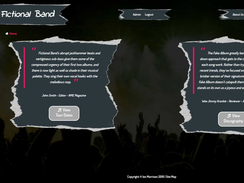 Fictional Band by Ian Morrison on Dribbble