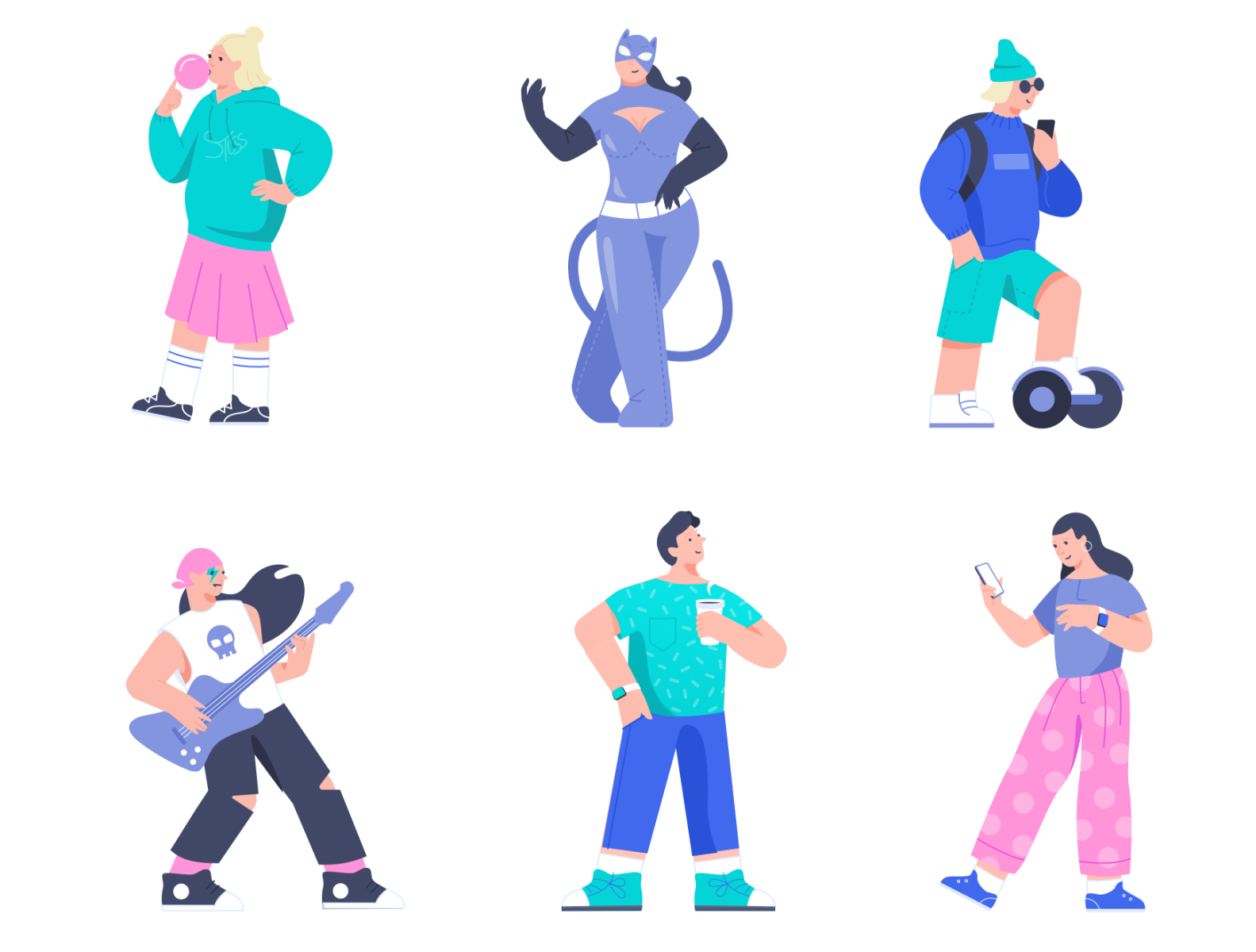 Characters by Daria Shulzhenko on Dribbble