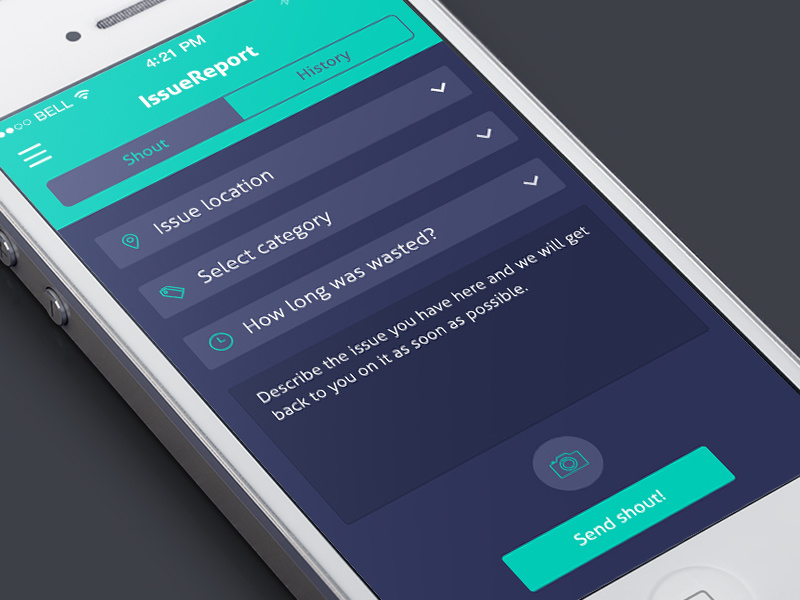Request Screen by Barry McCalvey on Dribbble