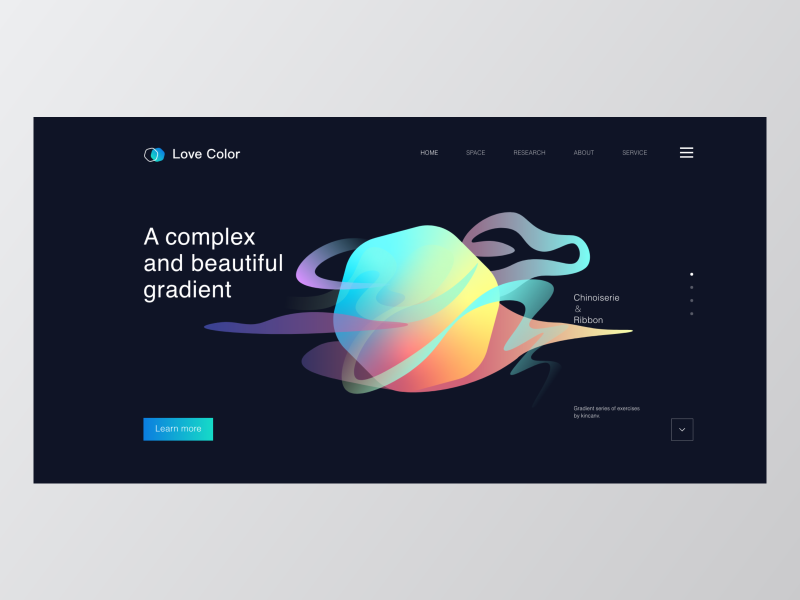 Gradient - Web Design-Dark Ui by K on Dribbble