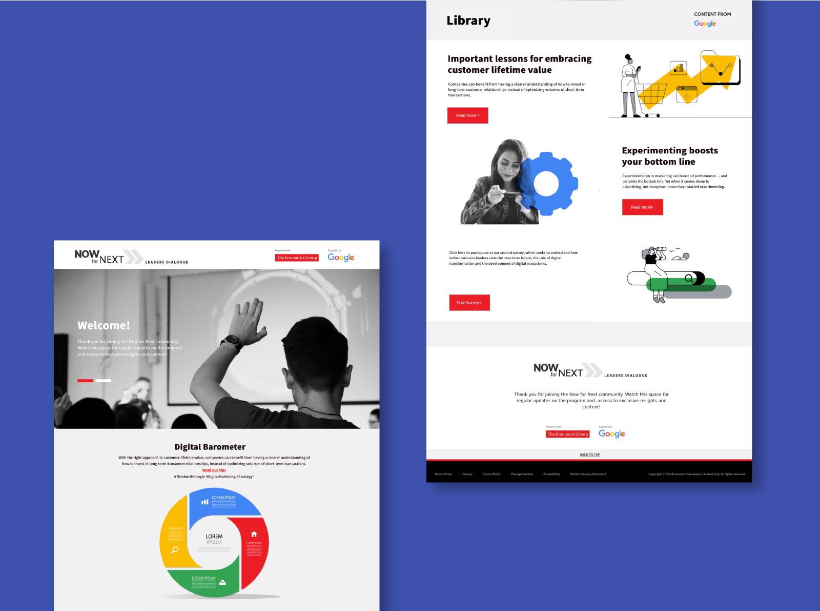 Google x The Economist Newsletter (Pitch) by Karina A on Dribbble
