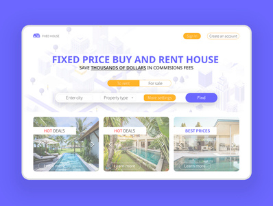 Desktop home screen Fixed house by Sergey Shvets on Dribbble