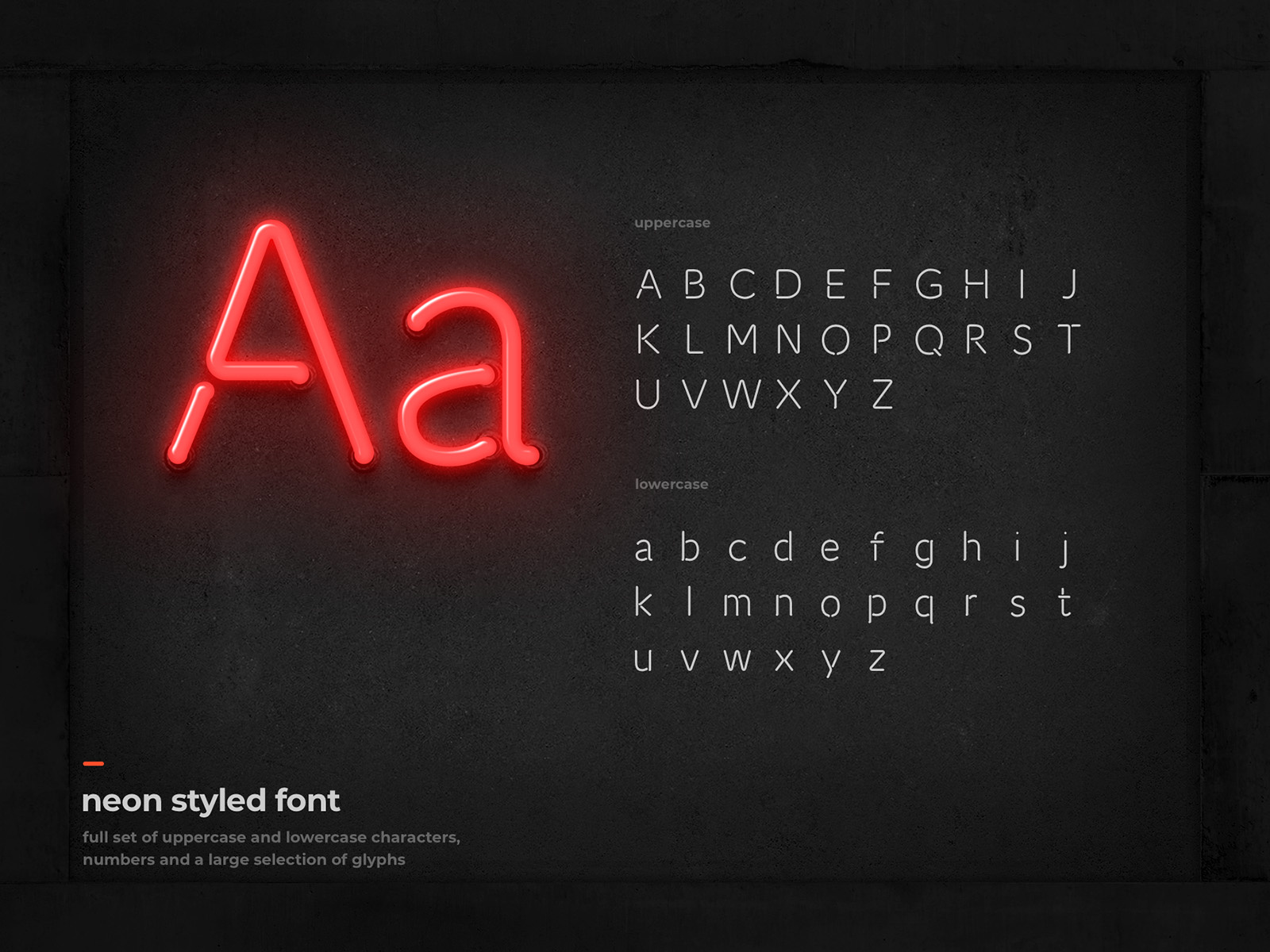 Neon Sign Kit Font - Letters by erigon on Dribbble
