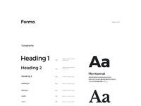 Forma Style Guide by erigon on Dribbble