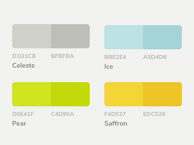 Mojito UI Kit Color Palette by erigon on Dribbble