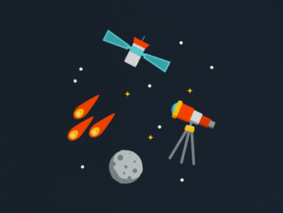 Space Vector Series by Gabriela kempter on Dribbble