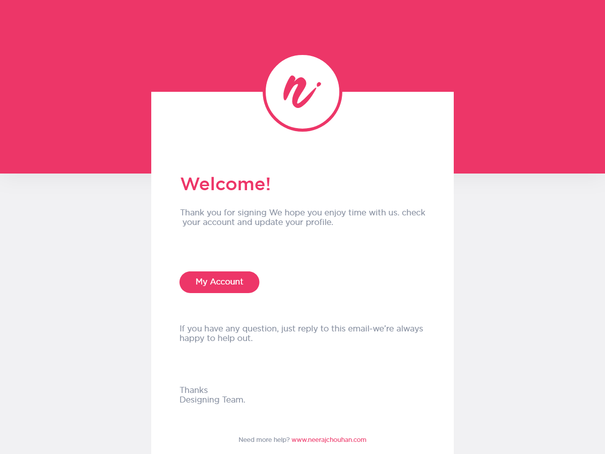 Email Newsletter by Neeraj Chouhan on Dribbble