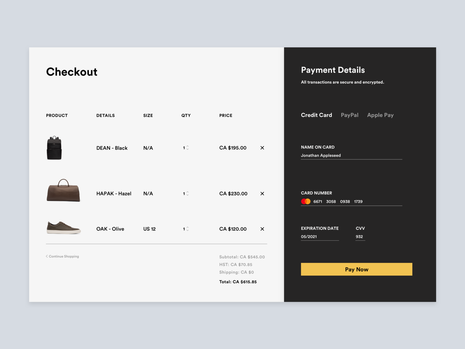 Daily UI 002 by Benjamin Hoppe on Dribbble
