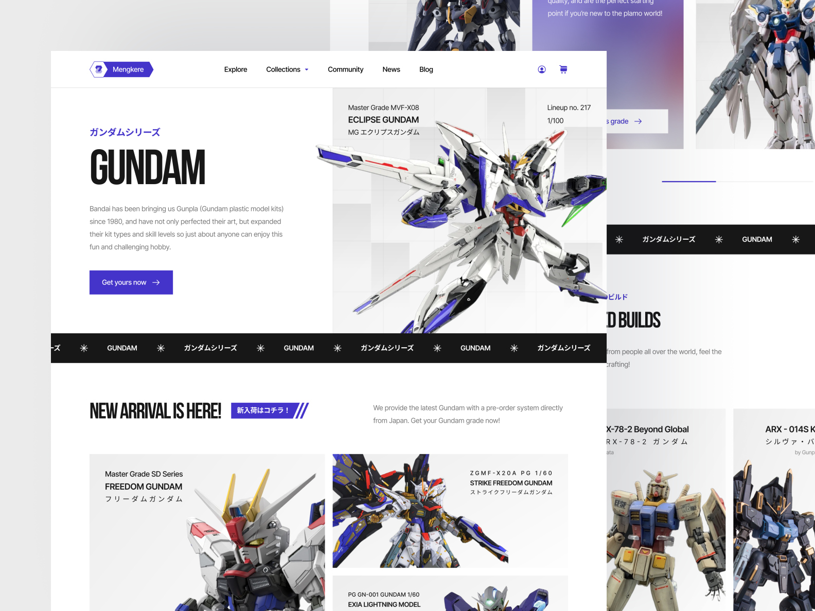 Mengkere - Gundam Landing Page 🤖 by Arfi Maulana for Pickolab Studio on ...
