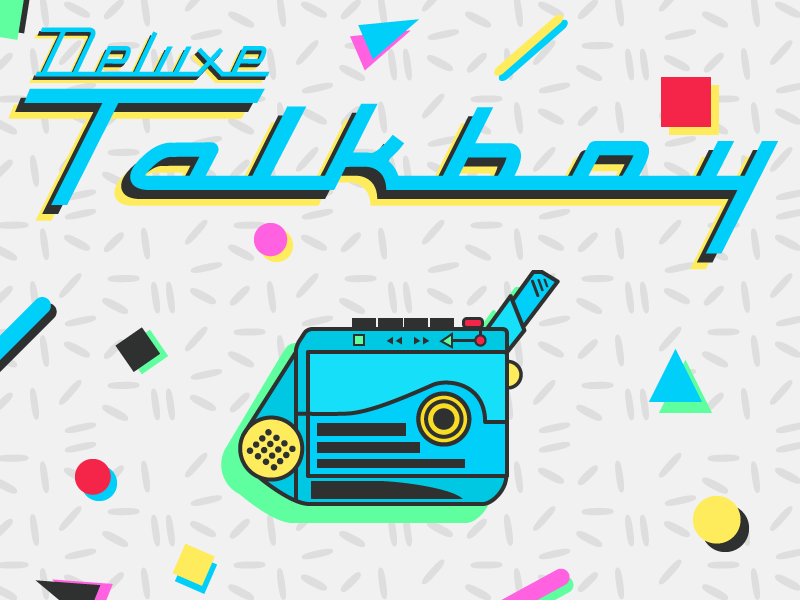 Talkboy Ad by Travis Hall on Dribbble