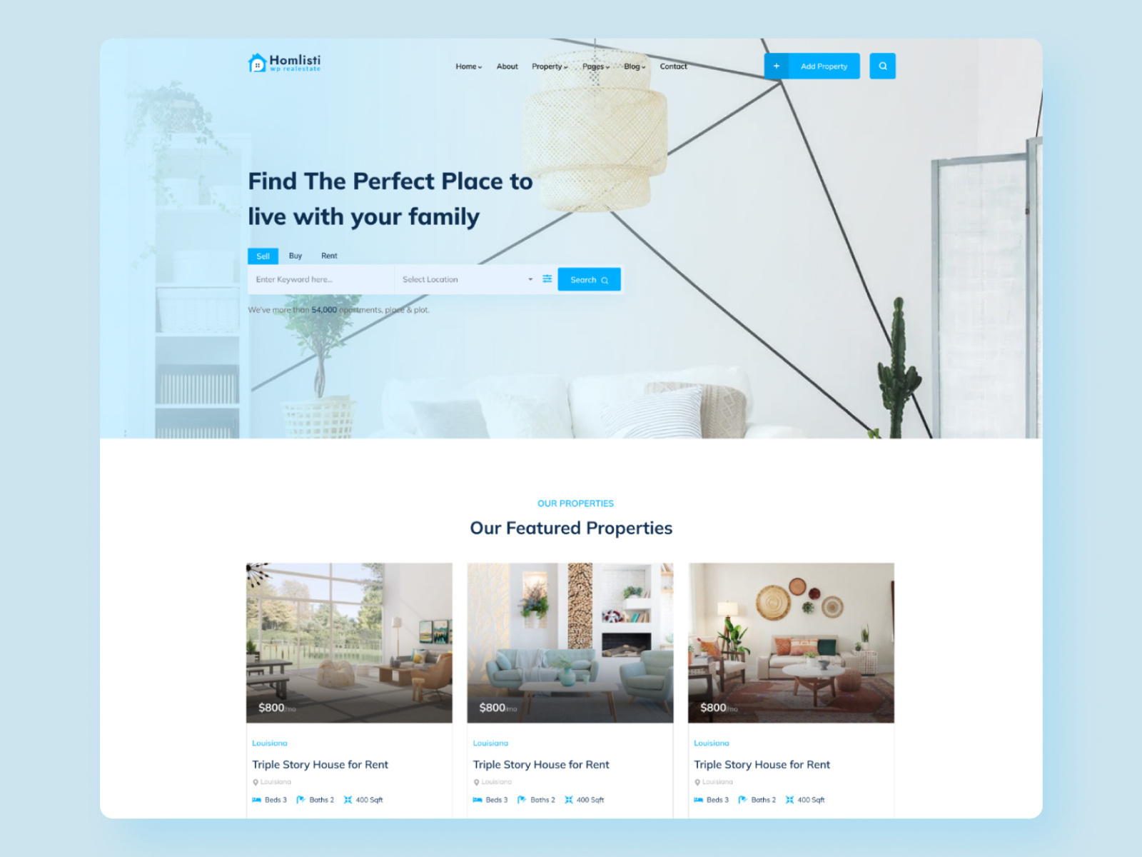 Real Estate Landing Page by Abu Jahid on Dribbble