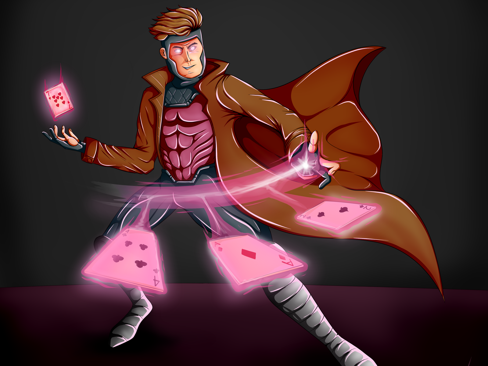 Marvel's X-Men - Gambit Speed Art by Liam Kilpert on Dribbble