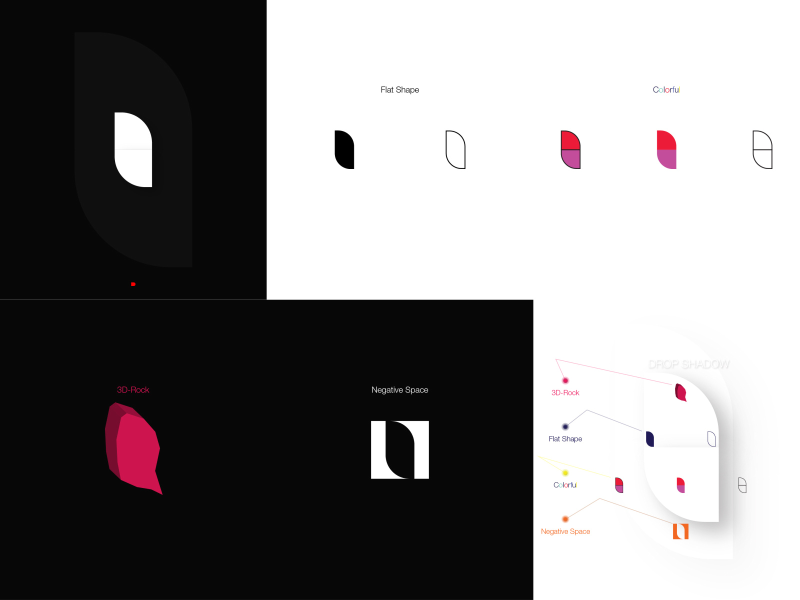 Abstract Shaped I Letter Design by Design Shaper on Dribbble