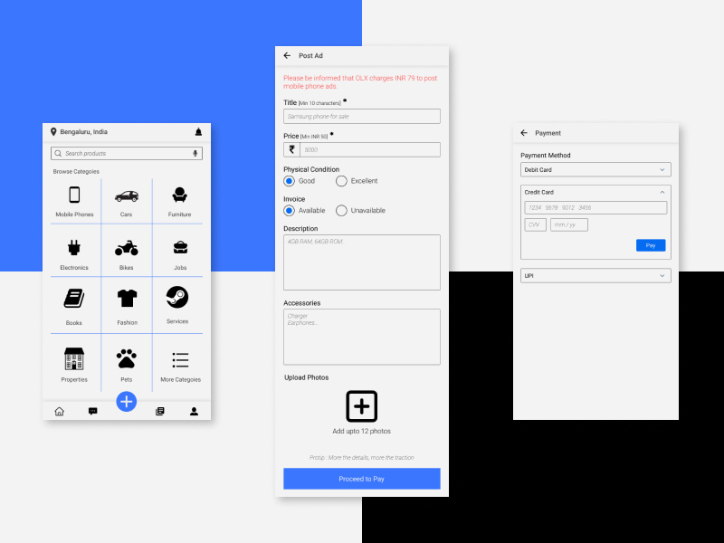 OLX Redesign by Rakshit JV on Dribbble