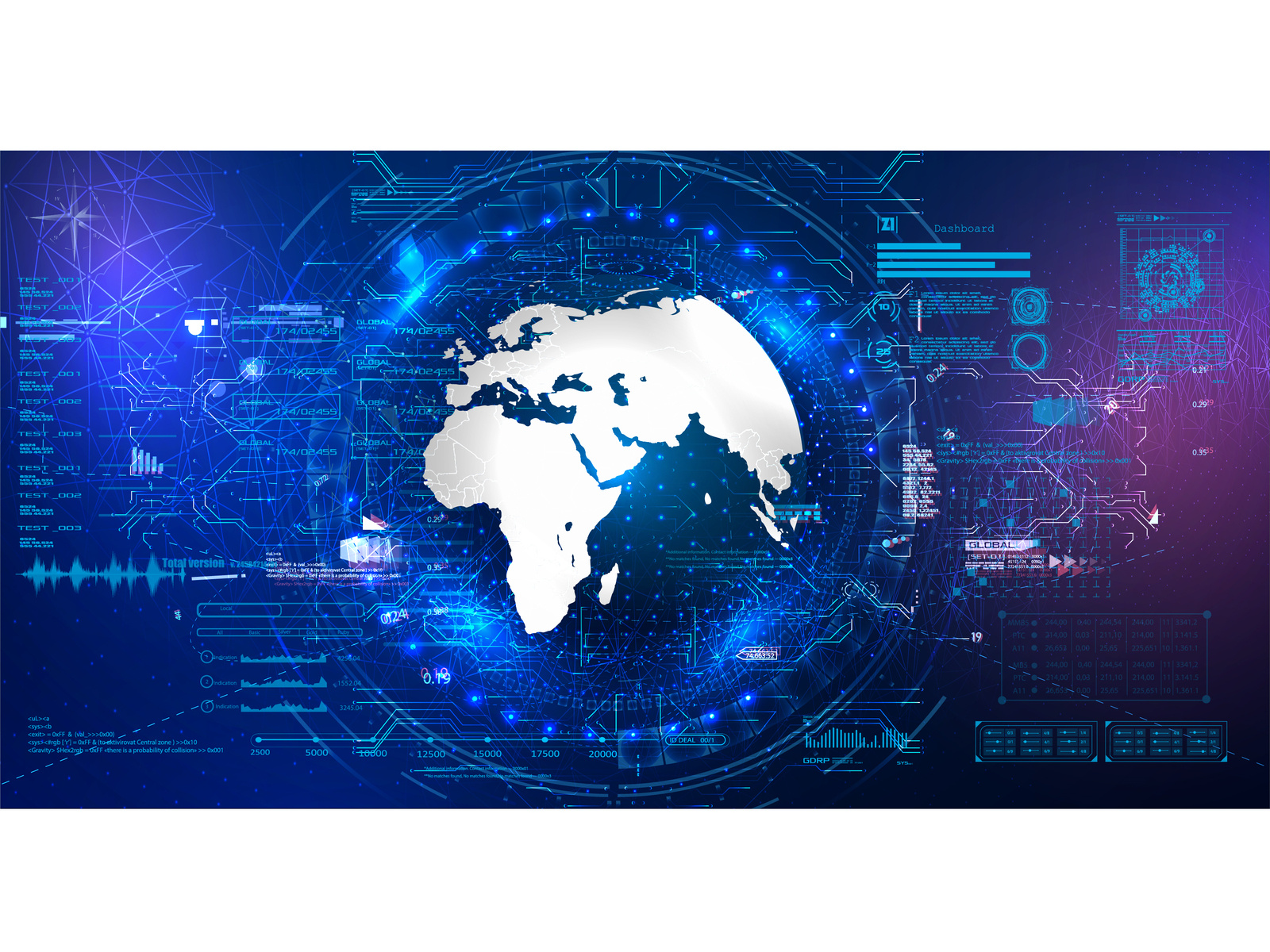 UI HUD interface, earth globe by ZinetroN on Dribbble