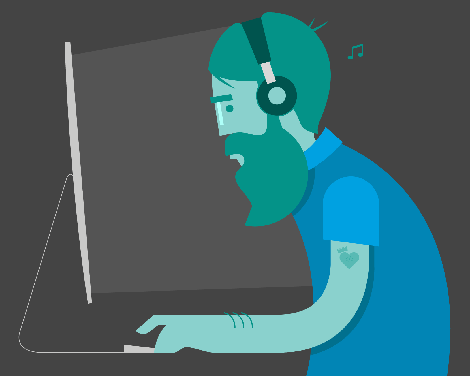 Bearded Dev by michal on Dribbble