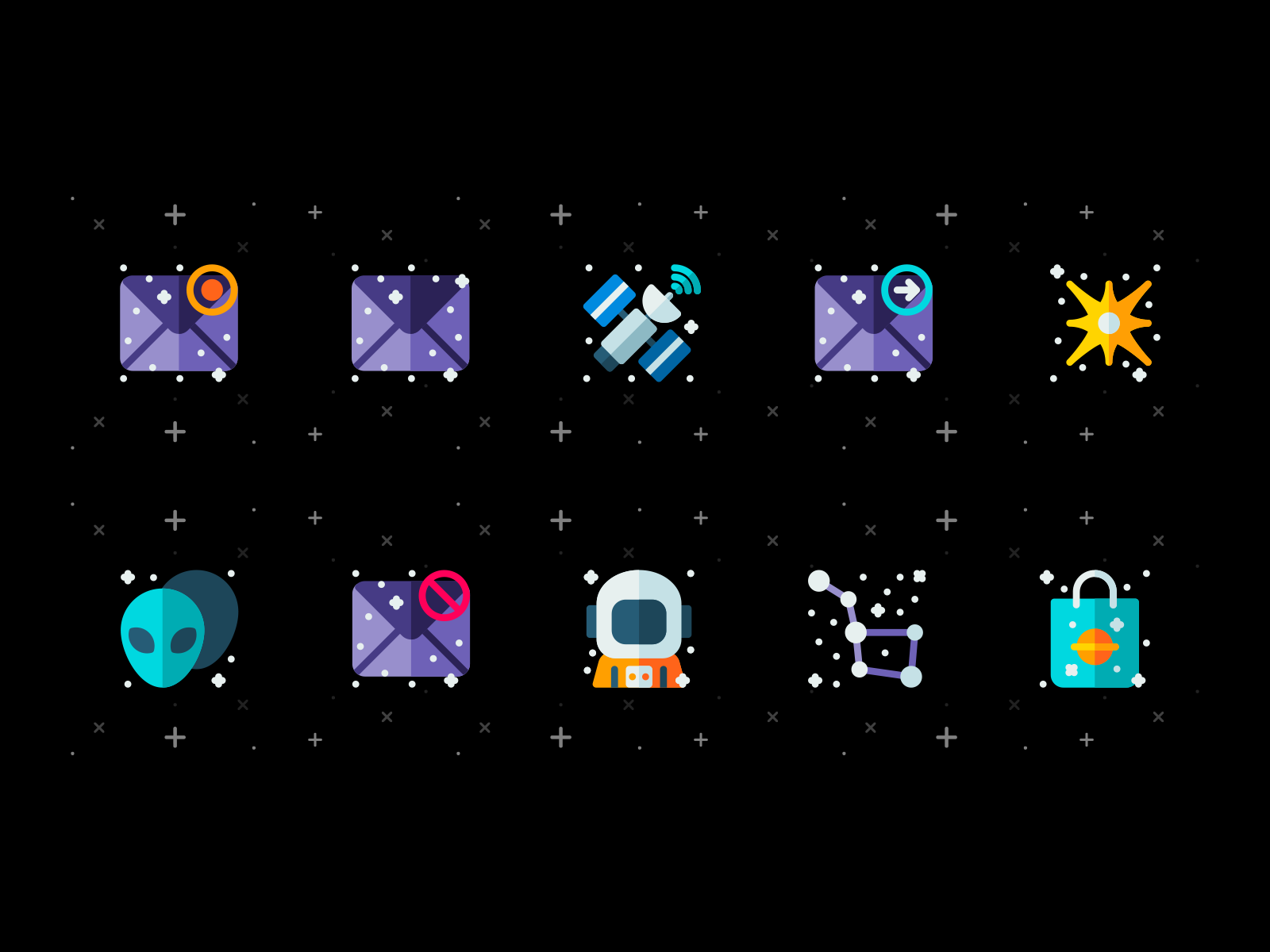 Space messages icons by Aldddo Cervantes on Dribbble