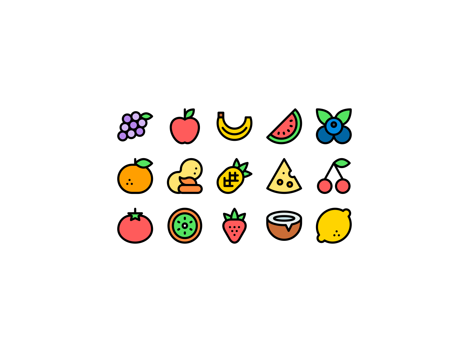 Flavors icons by Aldo Cervantes Saldaña on Dribbble