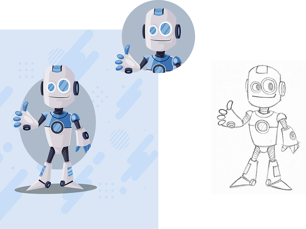 Robot Mascot by BugBoxx Production on Dribbble