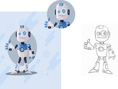 Robot Mascot by BugBoxx Production on Dribbble