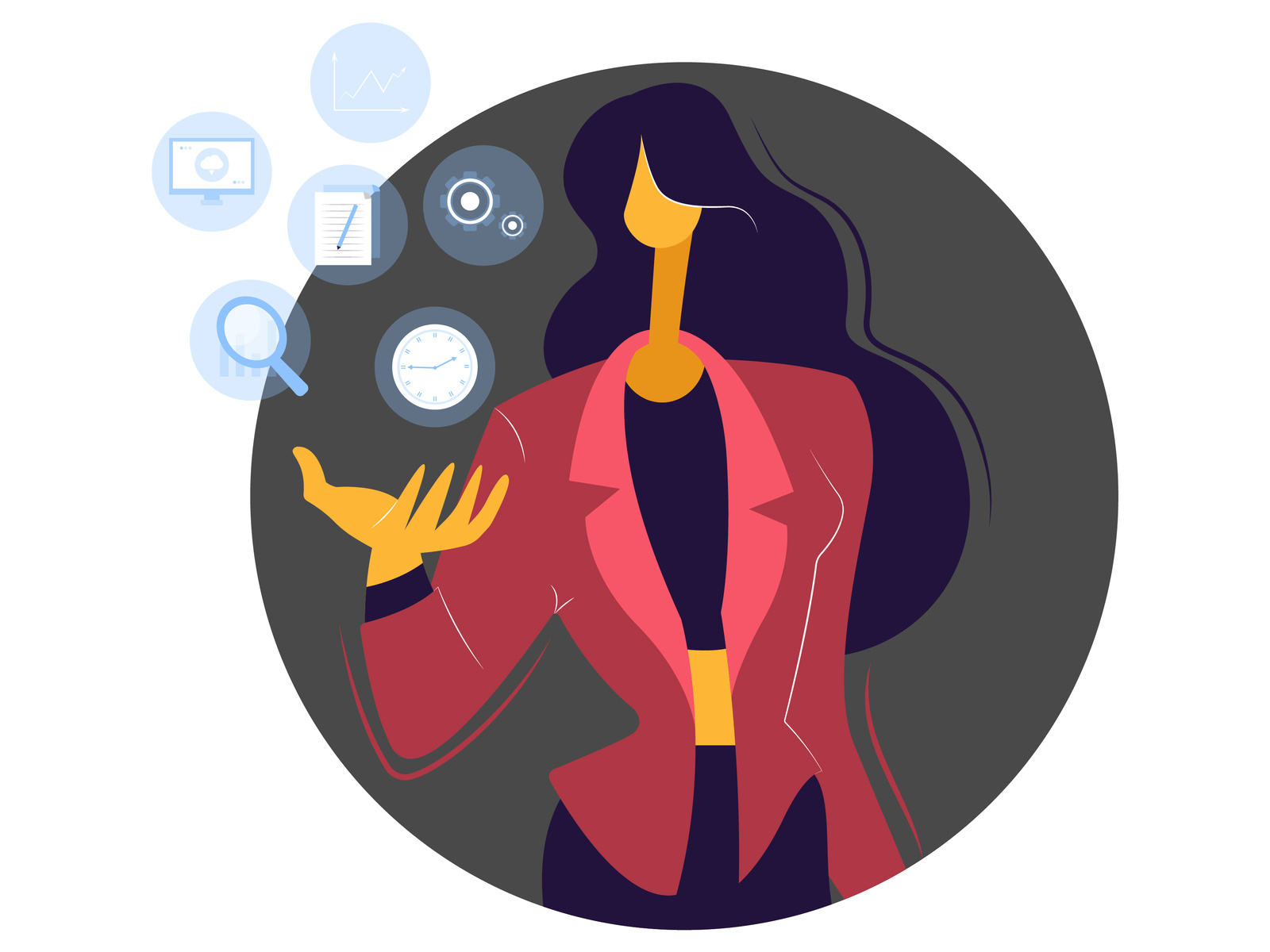 Busy Woman by BugBoxx Production on Dribbble