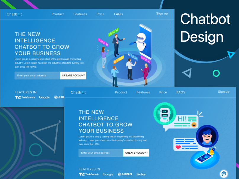 Chatbot UI by Manoj Yadav on Dribbble
