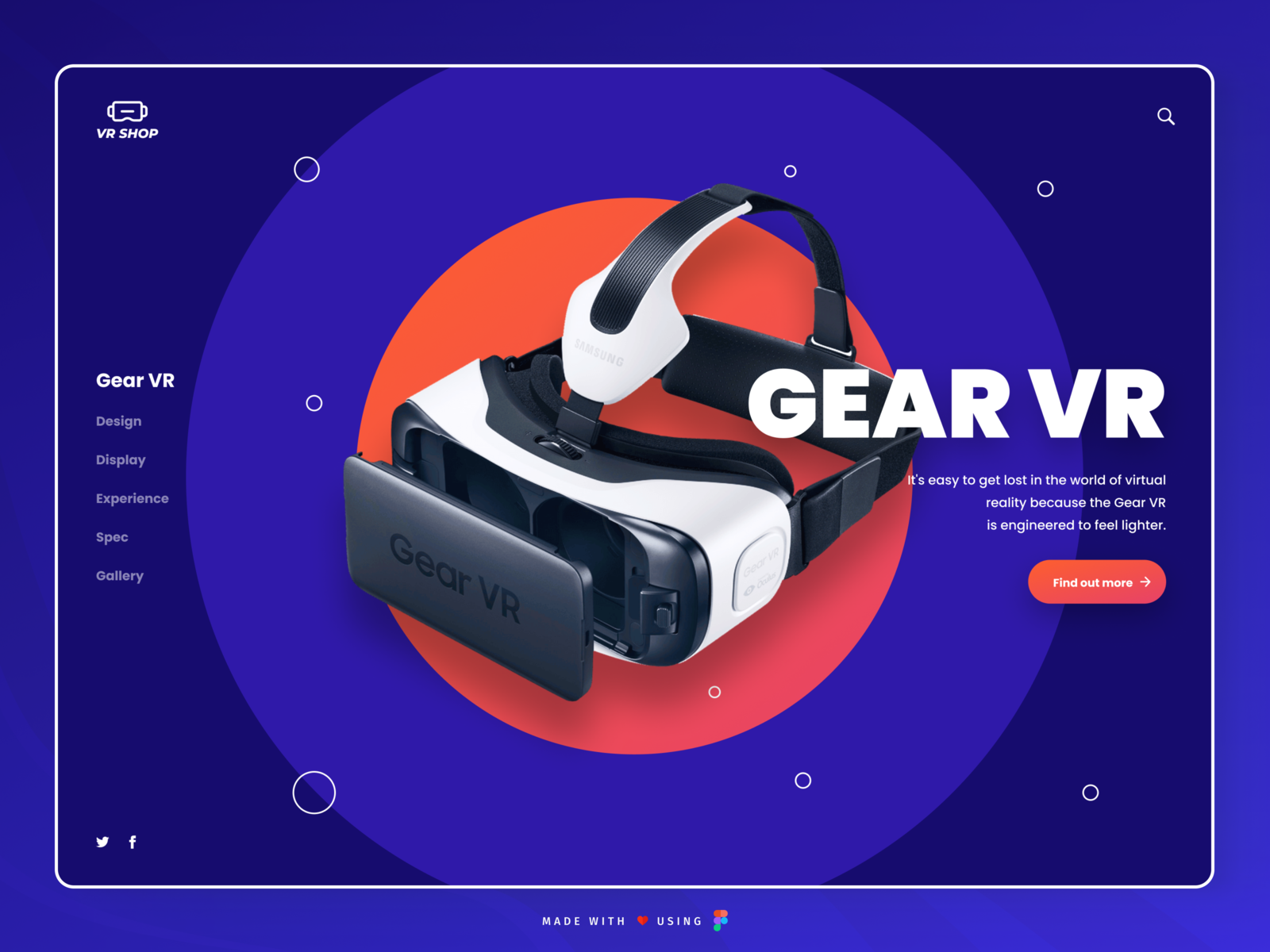 Samsung VR | Product Landing Page by Nischhal Raj Subba on Dribbble