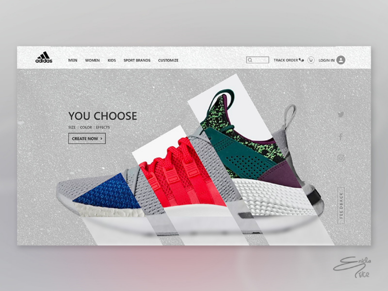 Adidas web page redesign by eniola price on Dribbble