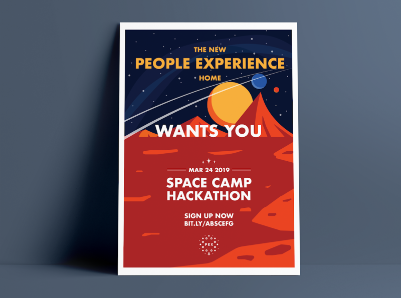 Hackathon Poster by Michael Bombon on Dribbble