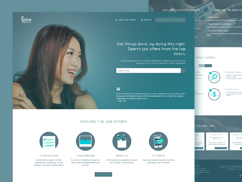 Solve Employment (UXE) by Banyu Rachman on Dribbble