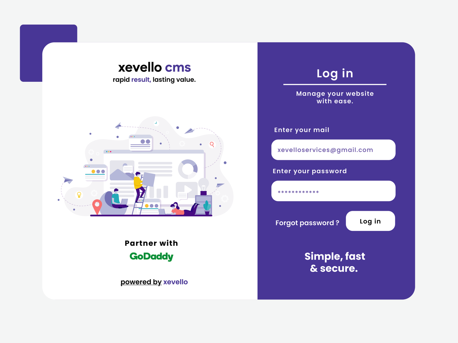 Log in page design for website by Abdul Kumshey on Dribbble