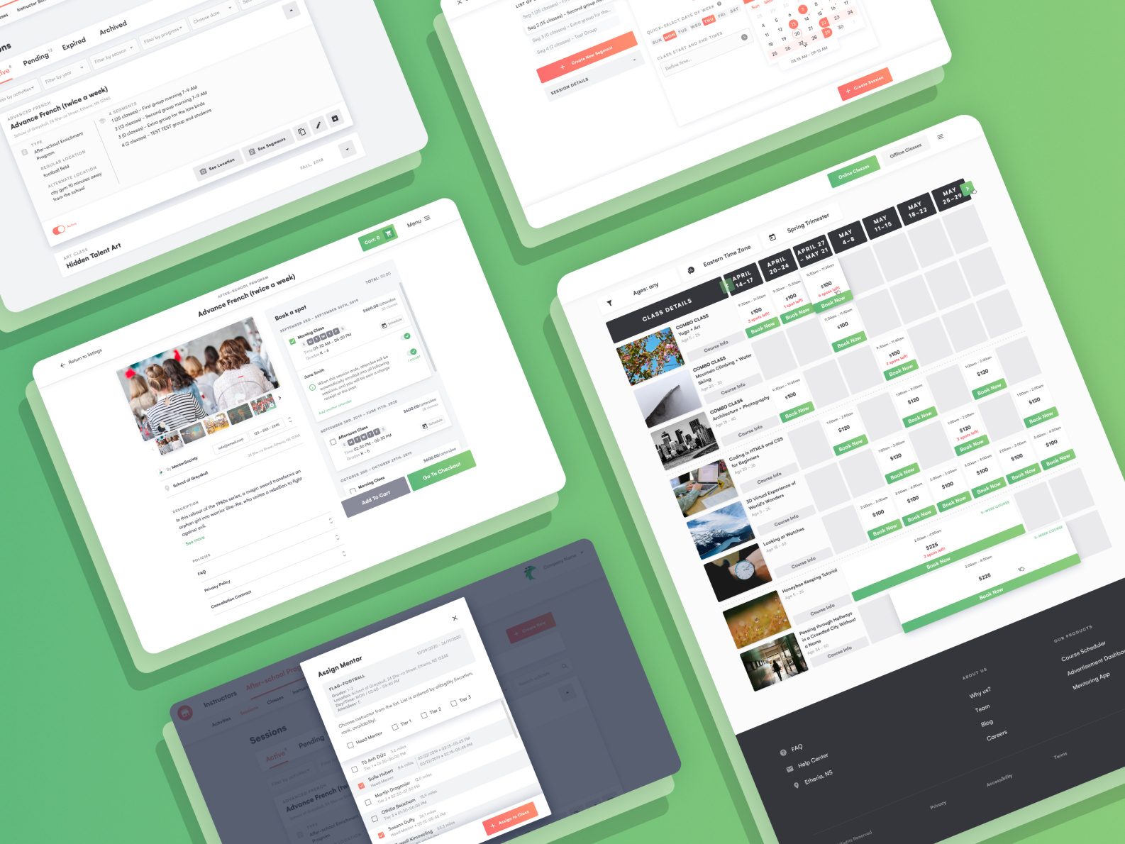 Class Booking Web App by Nikolina Keleš on Dribbble