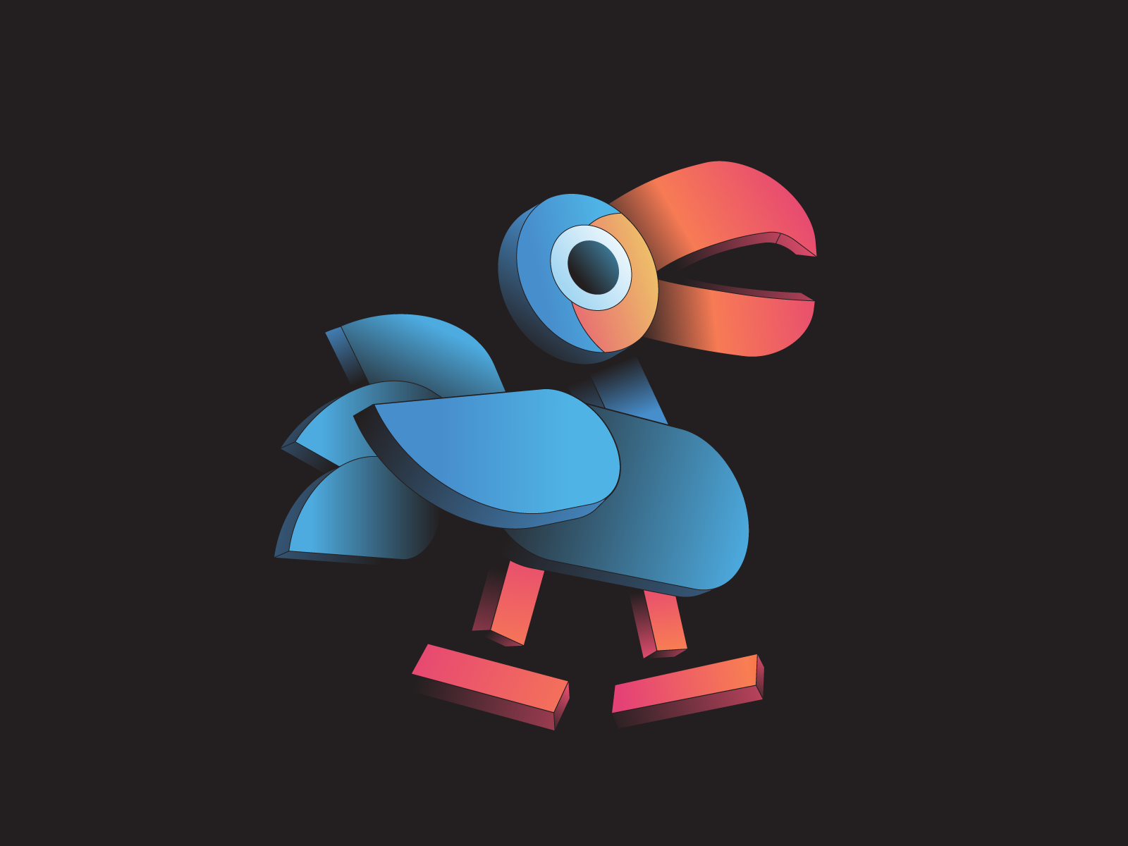 Dodo by Defaced on Dribbble