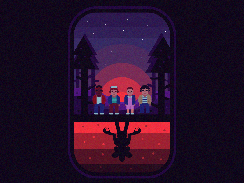 cool stranger things idea by Bajka Radziszewska | Dribbble