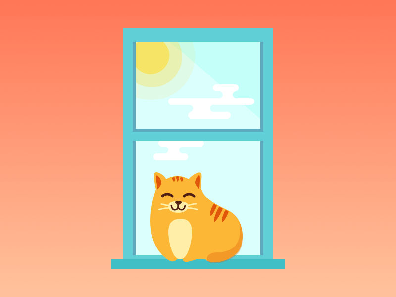Morningcat by WindyW on Dribbble
