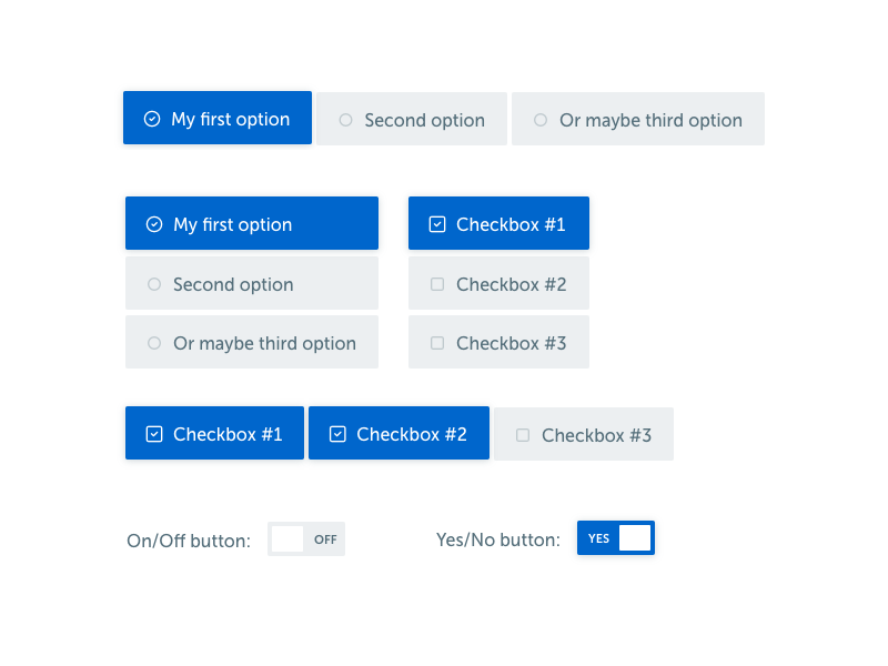 Check and Radio Boxes by Rafal Tomal on Dribbble