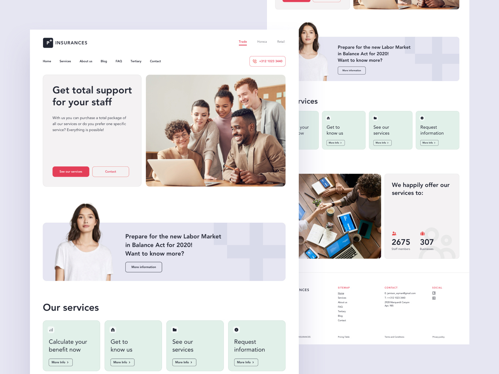 Insurance Website Exploration by Sergiu Mara on Dribbble