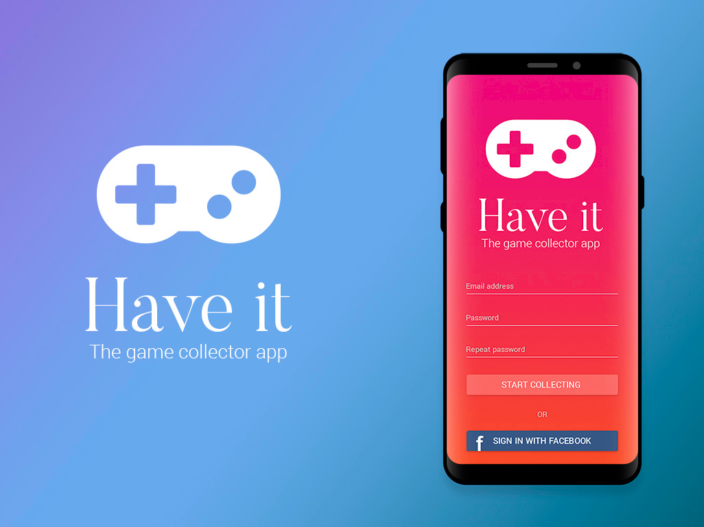 Have It sign up page by Mattias Andersson on Dribbble