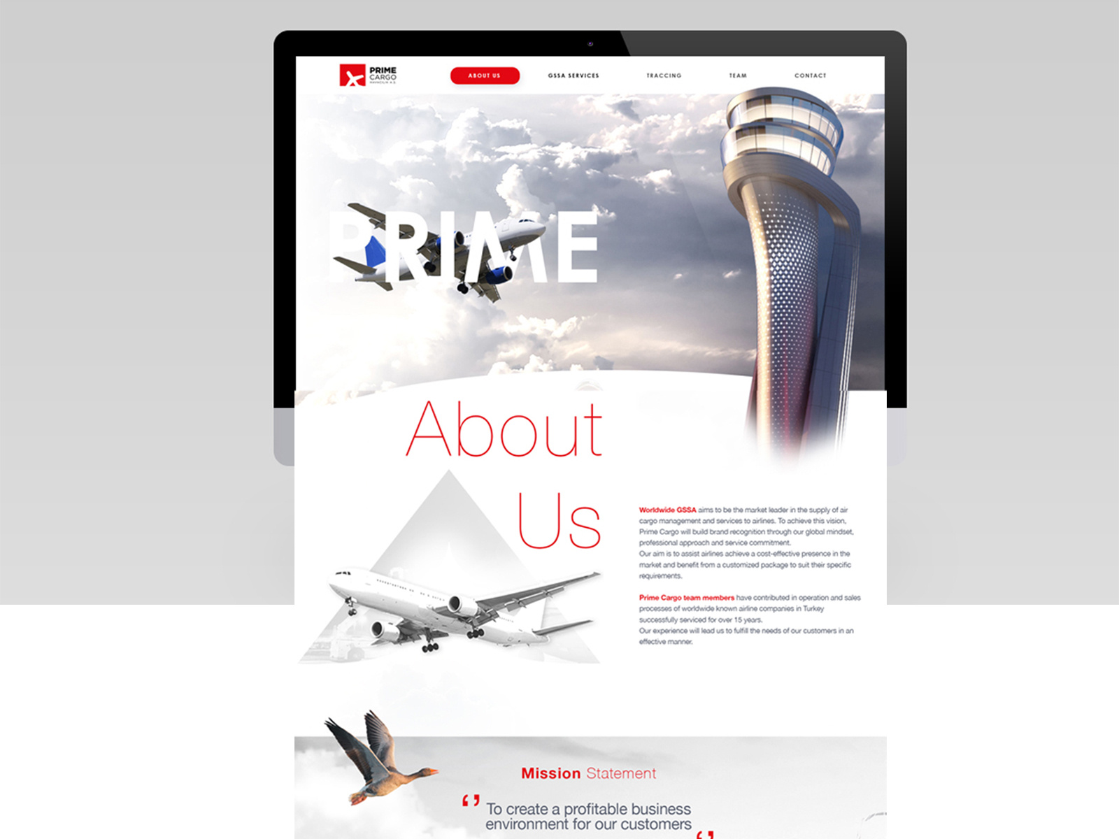 Prime Cargo Web Design by Mehmet Gemalmaz on Dribbble