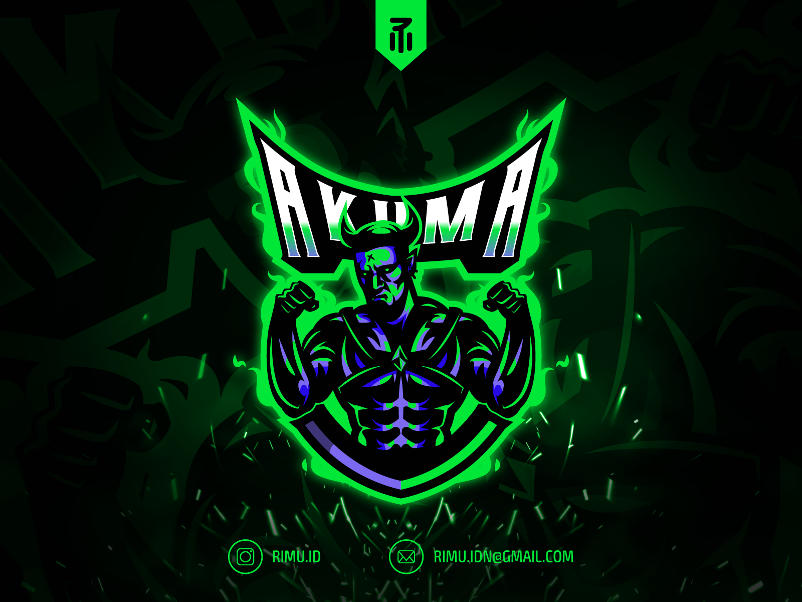 AKUMA DEMON MASCOT LOGO by RIMU on Dribbble