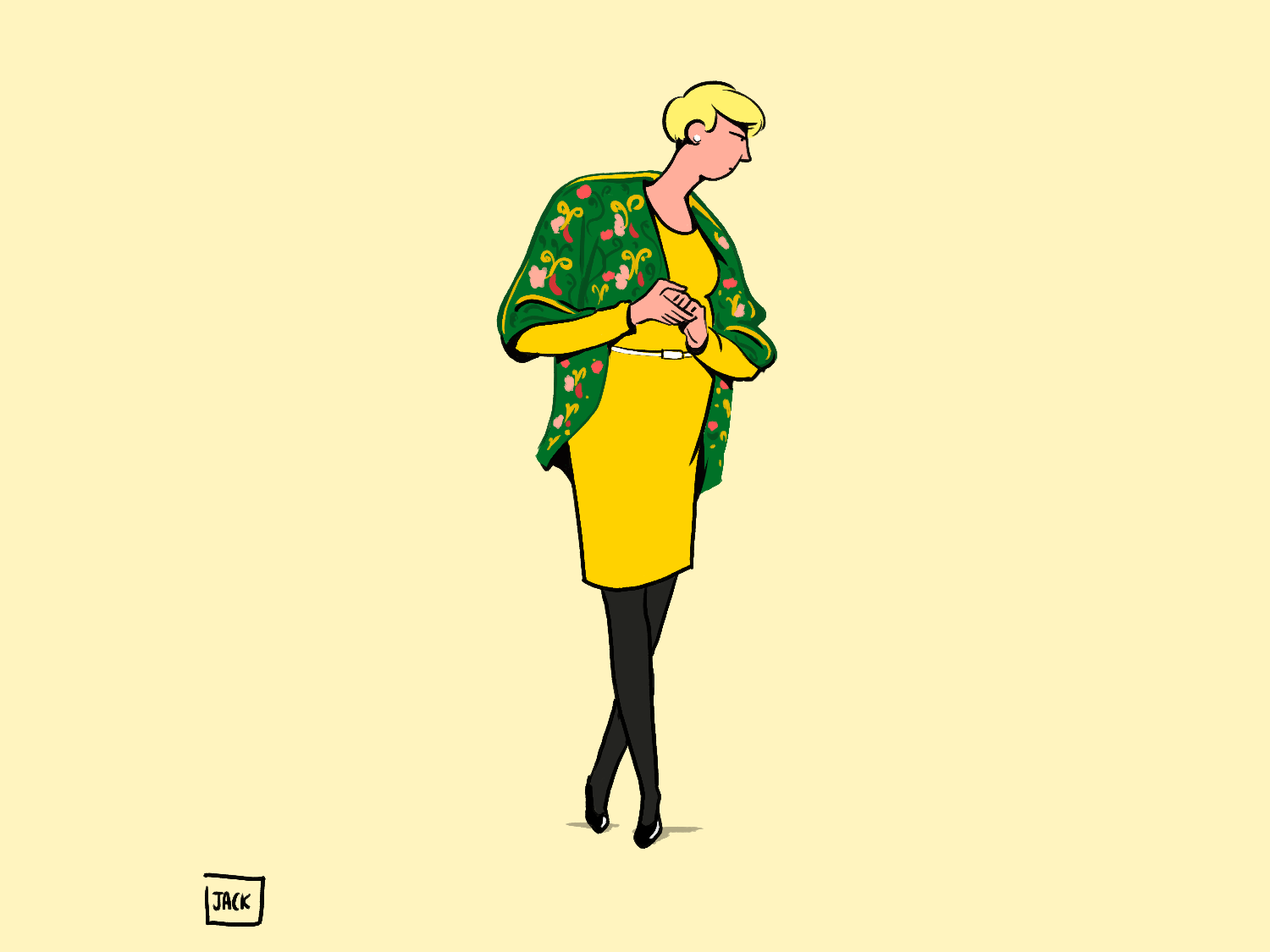 Une dame folle by Jack Chadwick on Dribbble