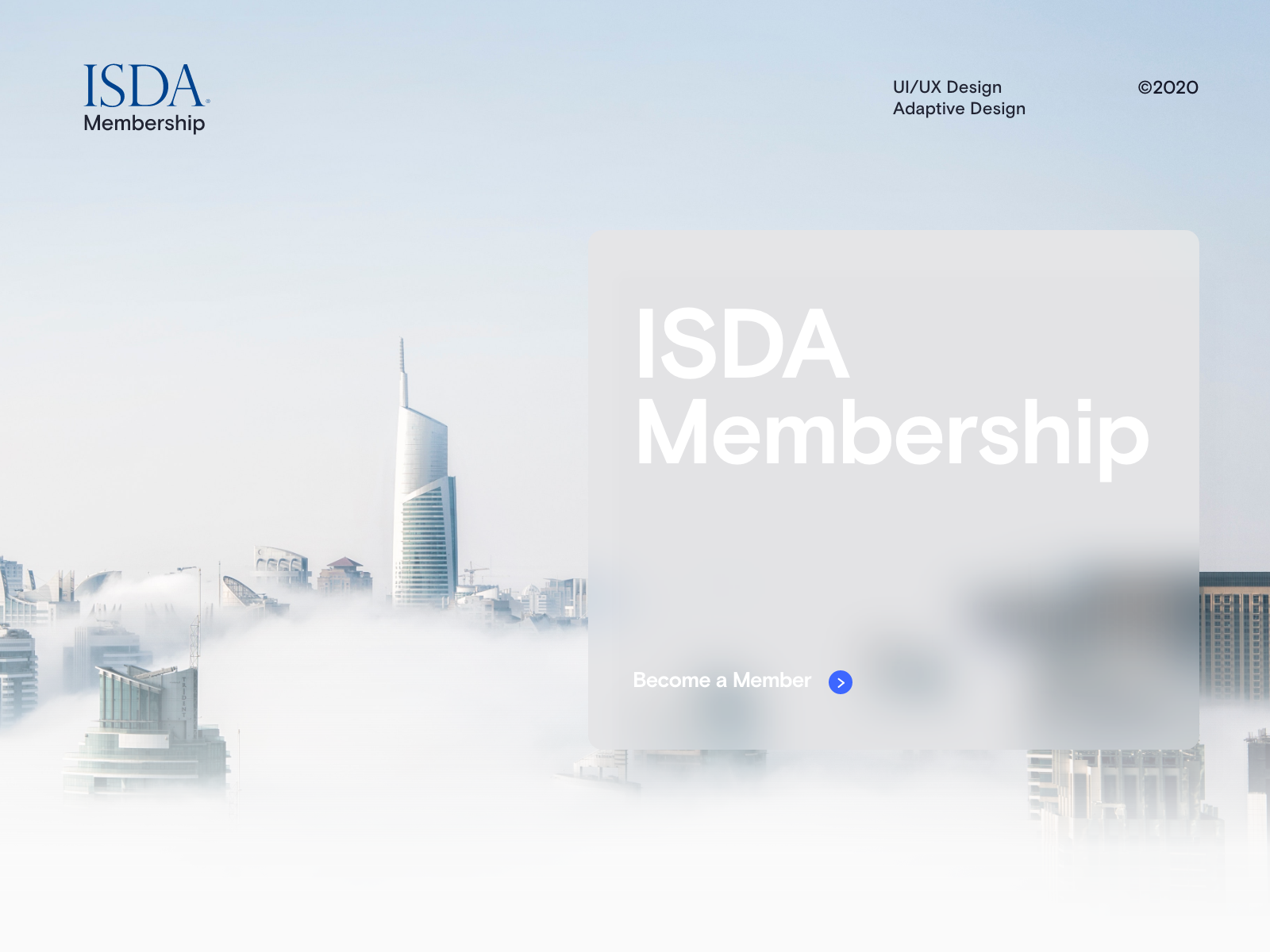 ISDA Membership Website by Zurab Kudzhaidze on Dribbble