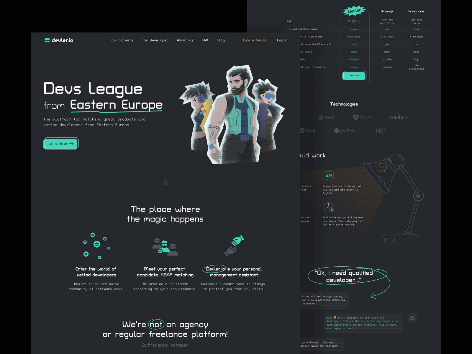 Devler Website by Alexander Murzak on Dribbble