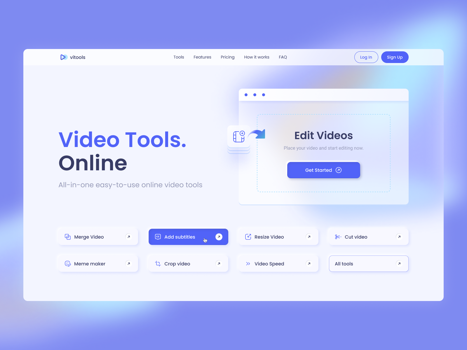 Video tools web site - landing by Ivan Tesh on Dribbble