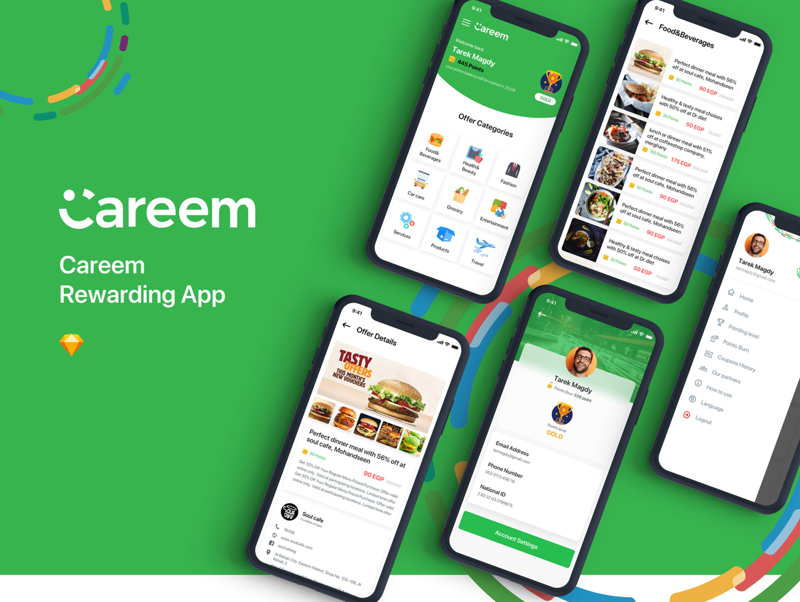 Careem Rewarding App by Hesham mahdy on Dribbble