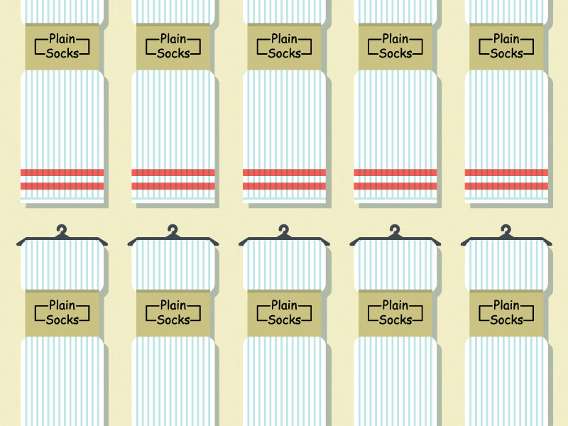 Sock Display by Titus Smith on Dribbble