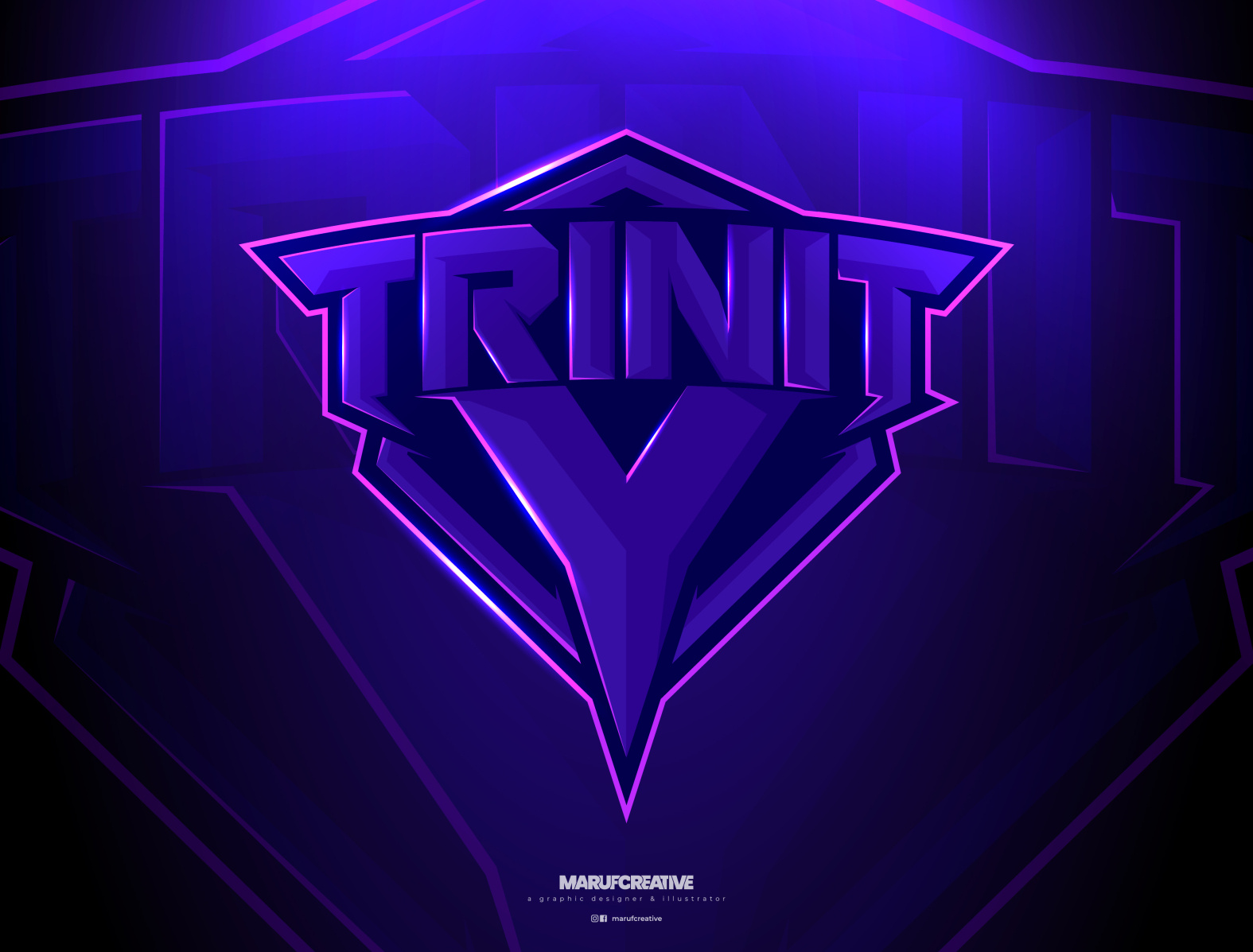 Trinity eSports Logo Design | Typo Gaming Logo Design by Maruf Sheikh on Dribbble