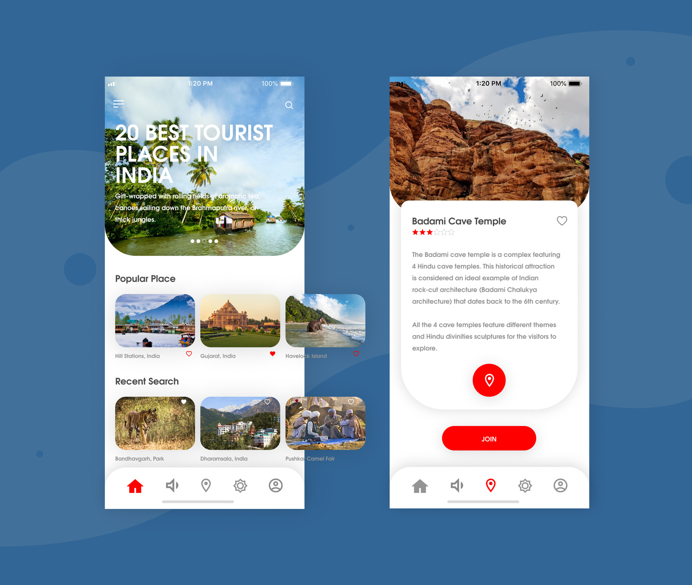Tourist App Concept Design by Maruf Sheikh on Dribbble